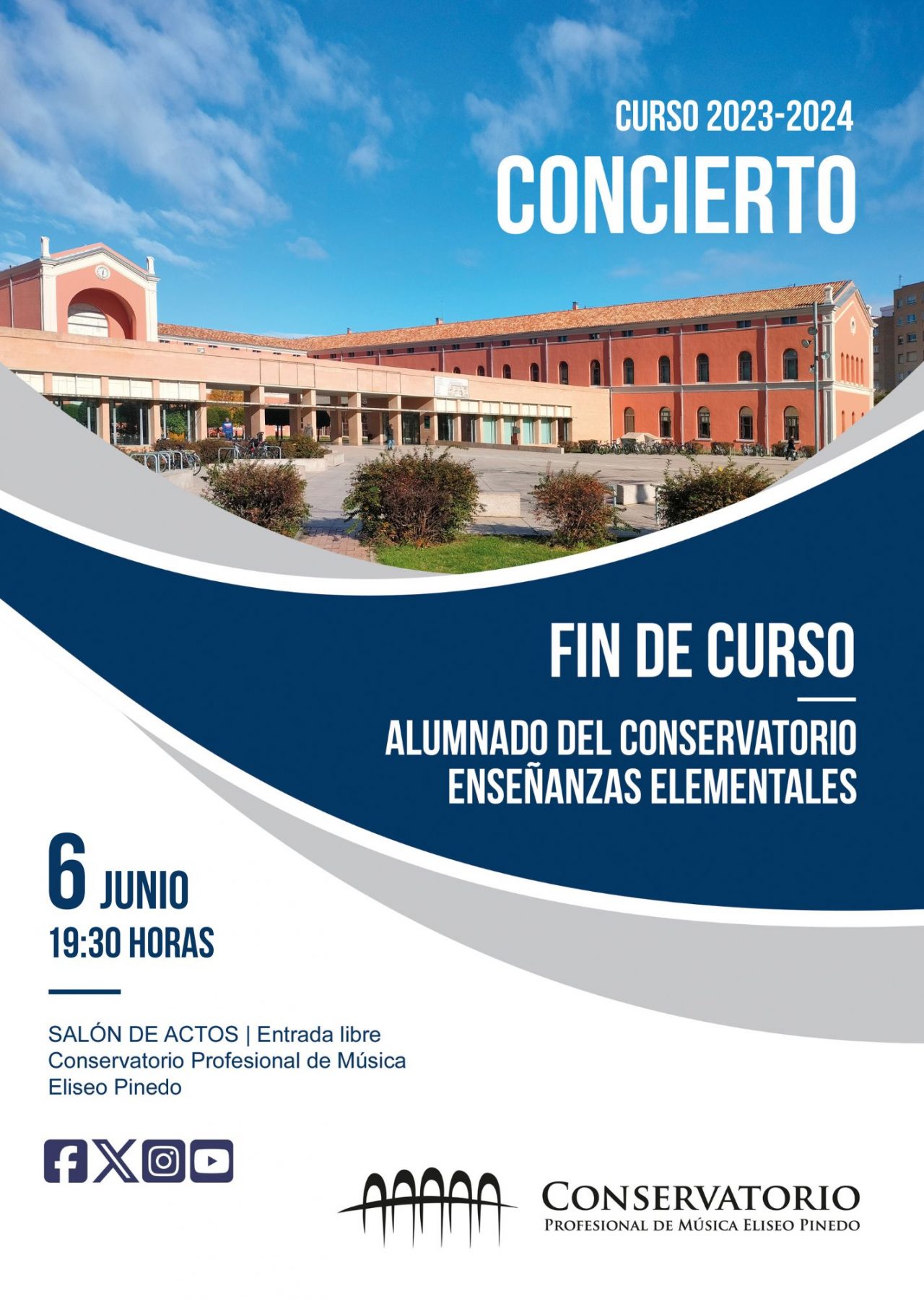 Concierto de Fin de Curso del alumnado de Enseñanzas Elementales | Conservatorio Profesional de ...